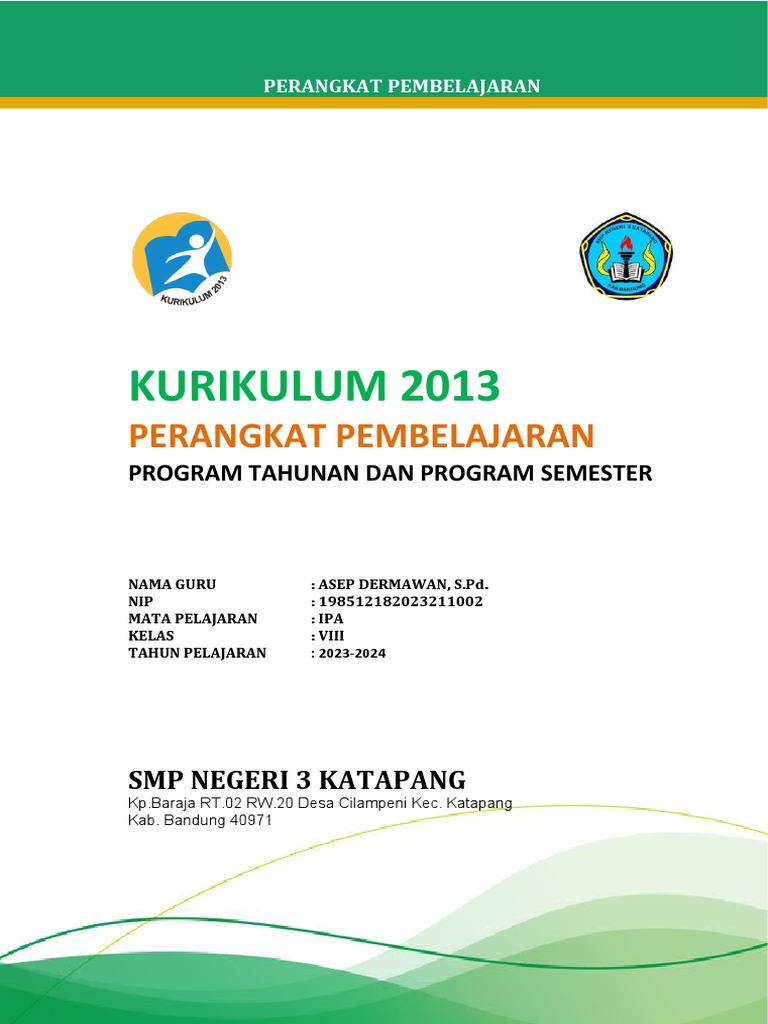 Cover PROTA DAN PROSEM KURTILAS | PDF