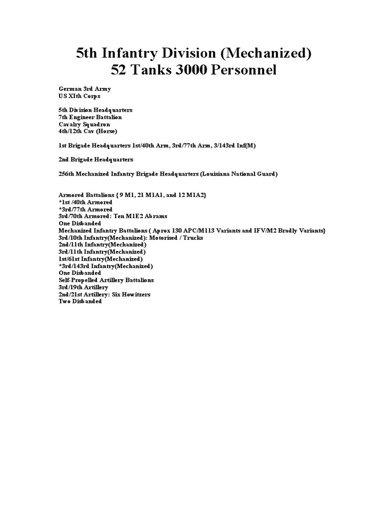 5th Infantry Division | PDF