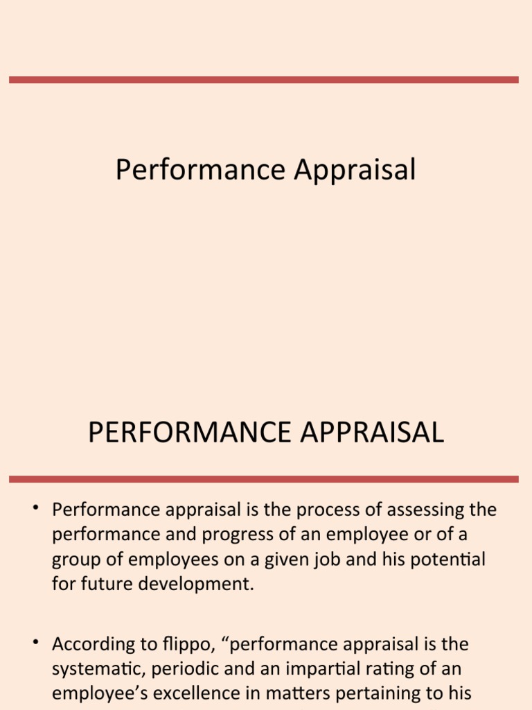 Performance Appraisal Methods | PDF | Performance Appraisal | Psychology