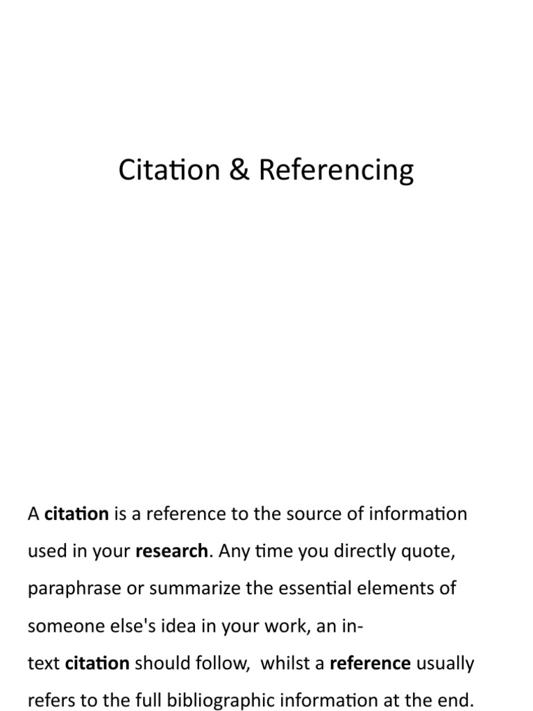 Citation - Referencing | PDF | Citation | Apa Style