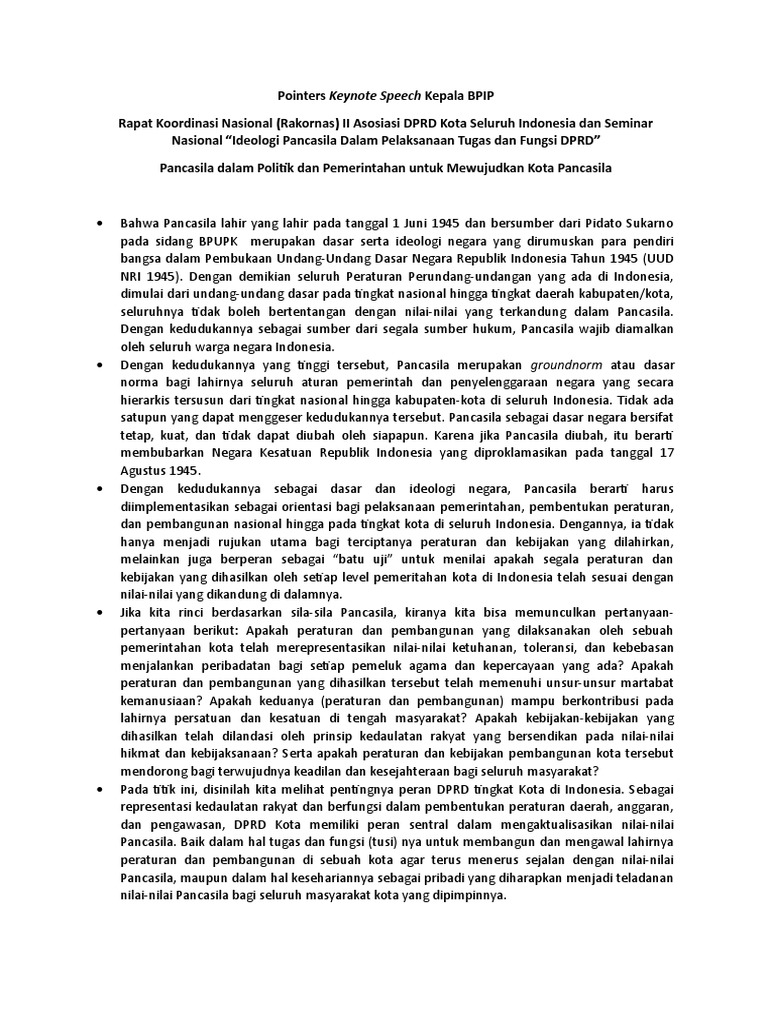 Pointers Keynote Speech Kepala | PDF