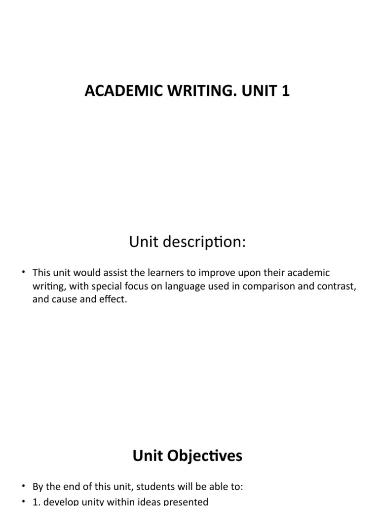Intro to Academic Writing | PDF