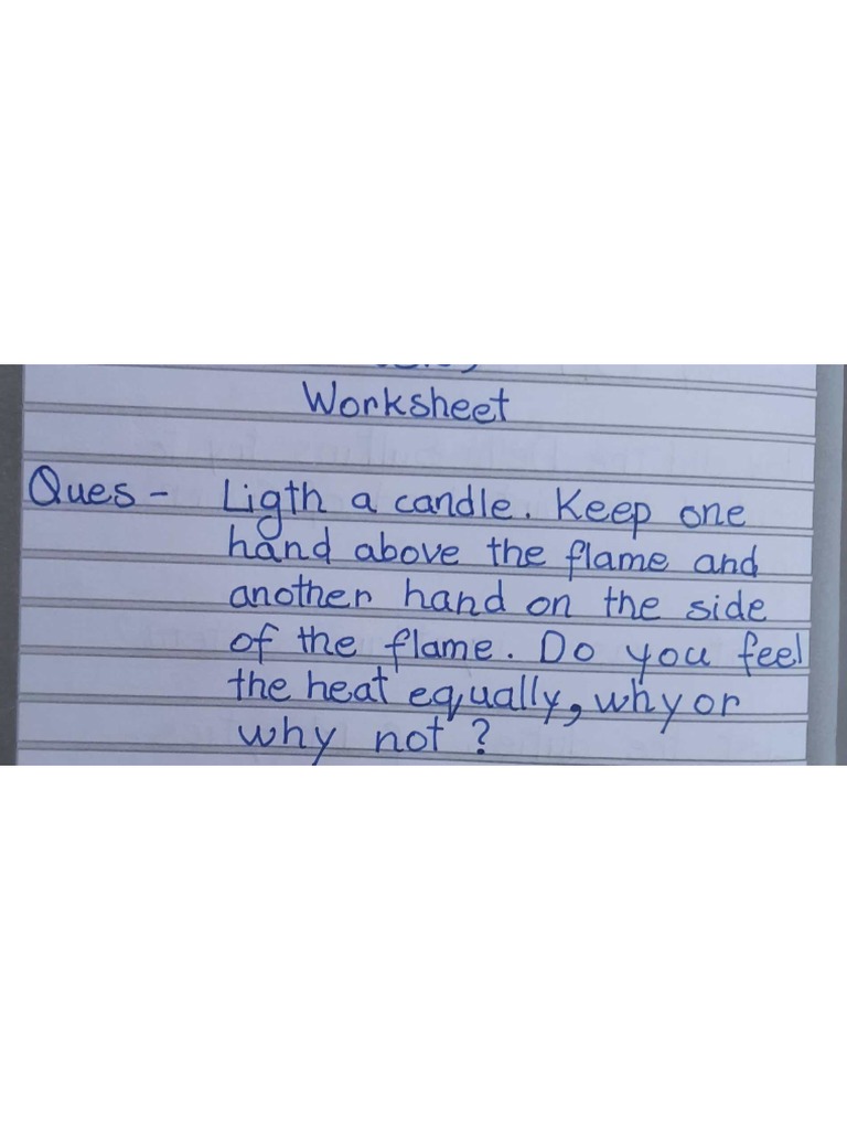 Physics Worksheet CH Heat Class VII CBSE | PDF