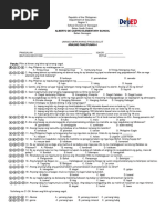 Kindergarten Quarter 3 Assessment Sy.2024-2025 | PDF