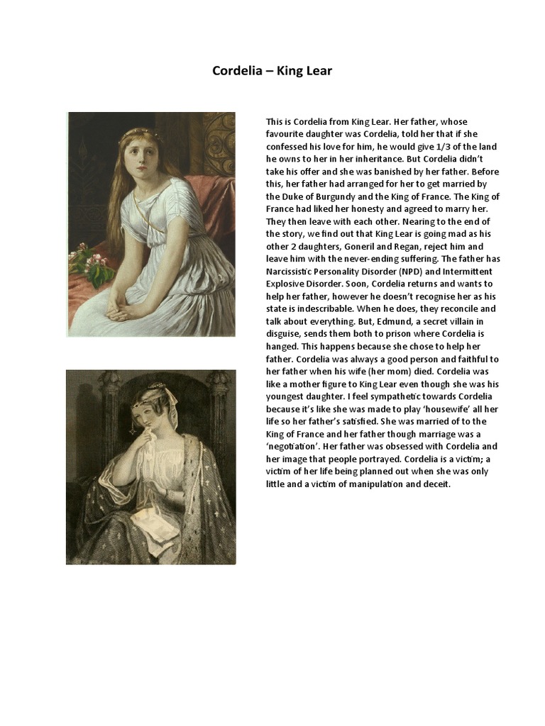English Task - Cordelia | PDF