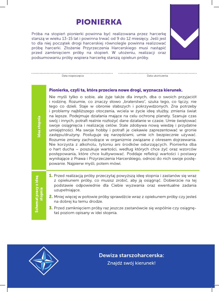 Karta Proby Pionierki 03.01 | PDF