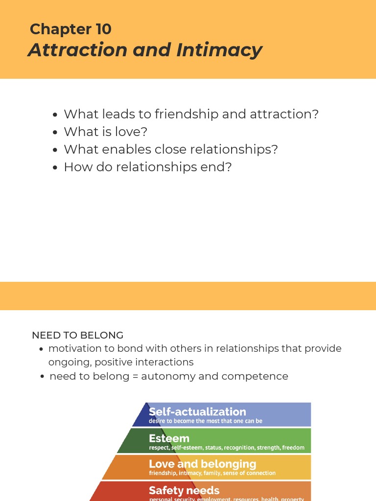 Social Psychology- Attraction & Intimacy | PDF | Physical ...