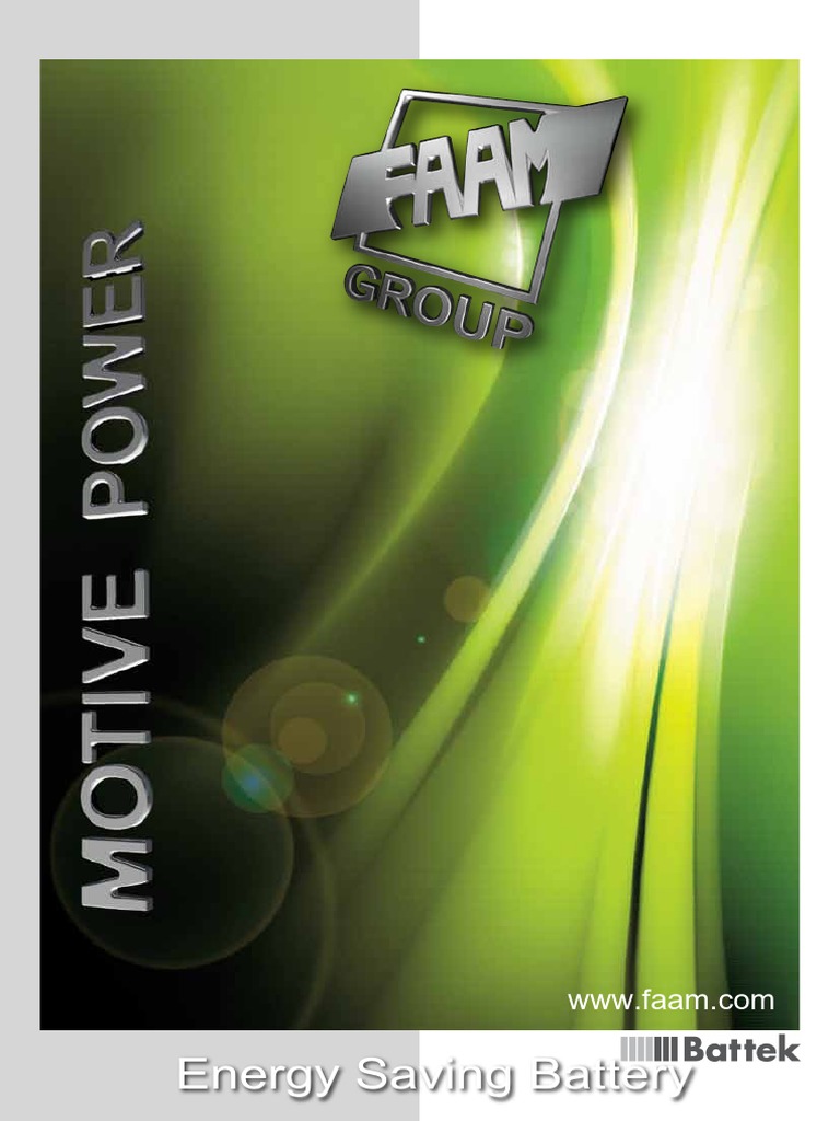FAAM Energy Saving Battery Overview | PDF | Energy Conservation ...