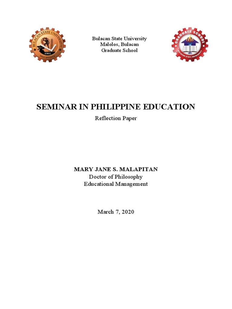 MARY JANE MALAPITAN REFLECTION PAPER | PDF | Philippines