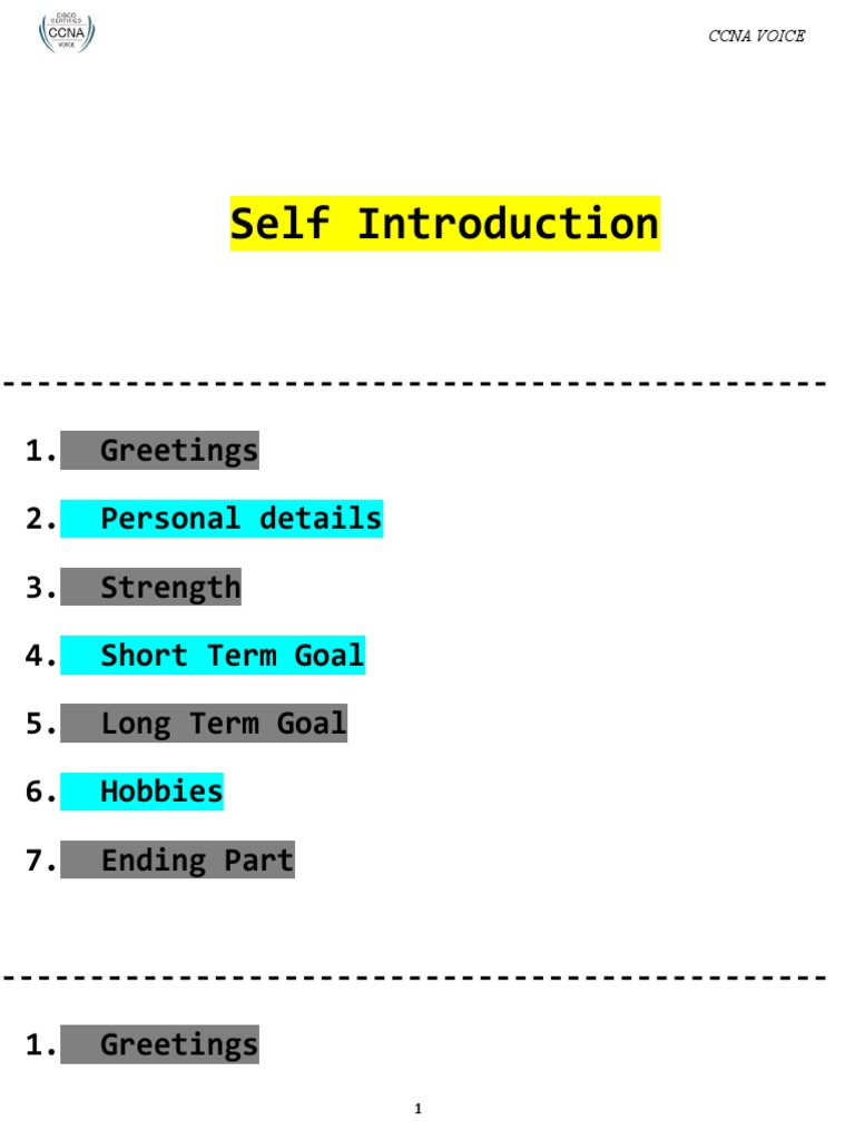 Self Introduction-SURYA | PDF
