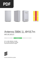 Ericsson - 840590966 - Antenna Spec Sheet | PDF | Antenna (Radio) | Decibel