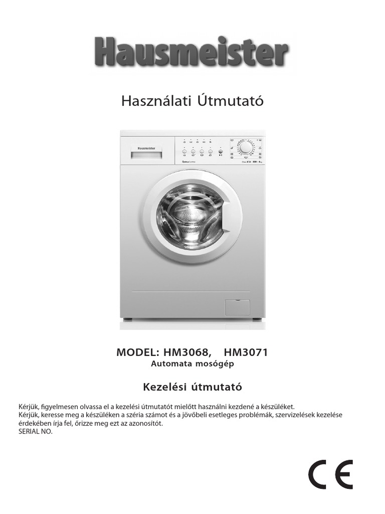 Hausmeister HM3068 Washing Machine | PDF