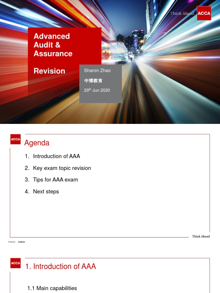 Aaa Summary | PDF | Auditor's Report | Audit