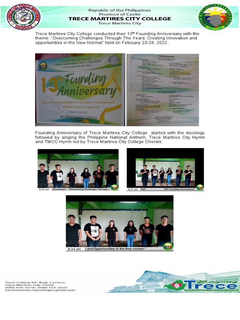 Narrative Founding Anniversary | PDF