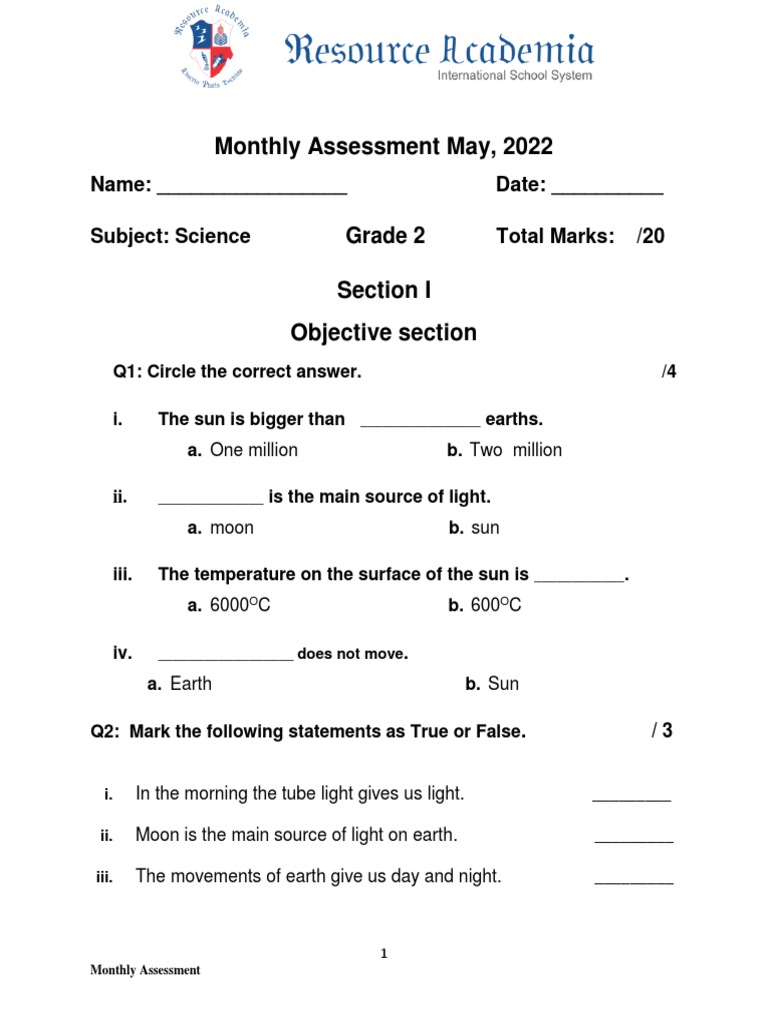 May Grade-2 2022 | PDF