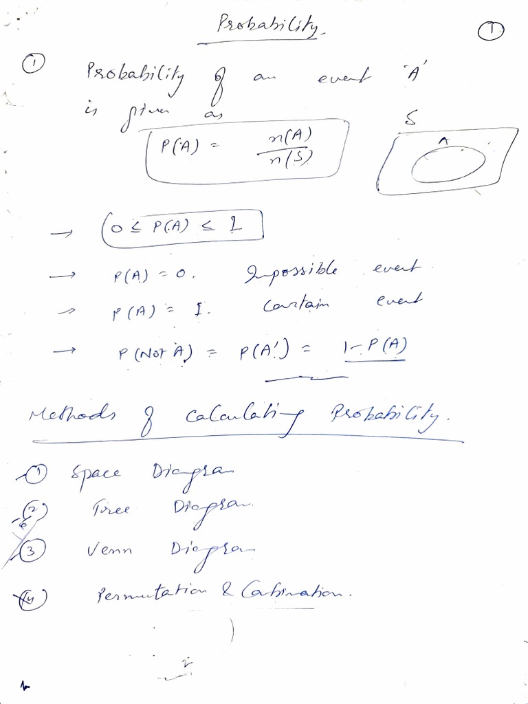 Probability Concepts for IB Math AA SL | PDF