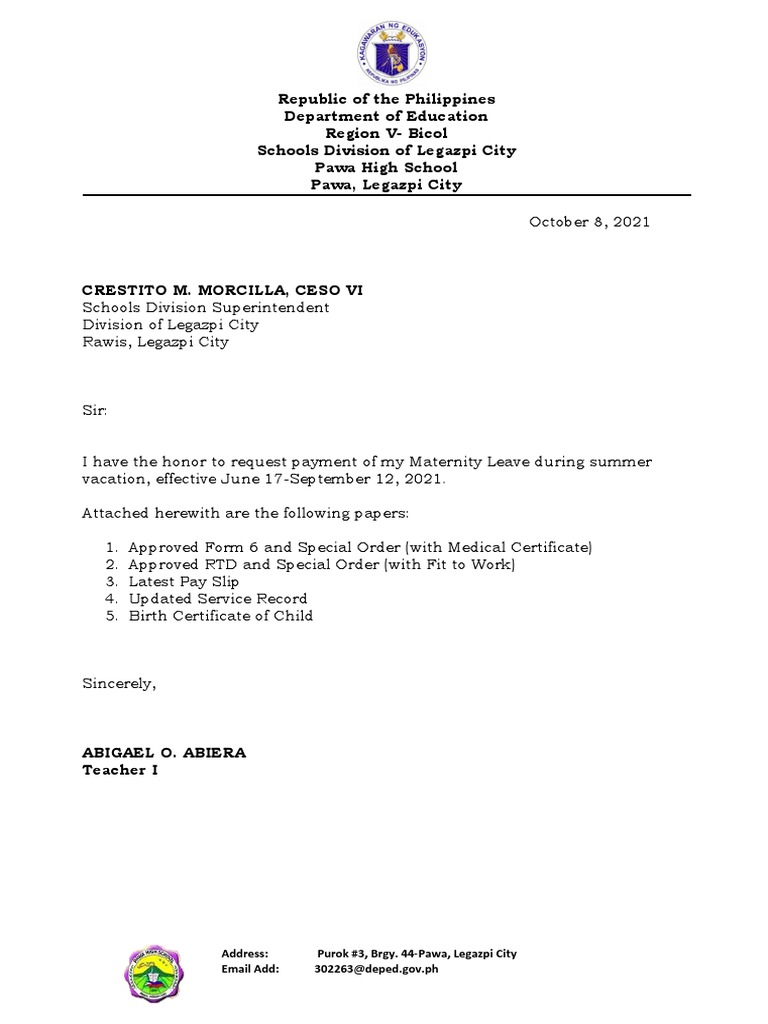 Request For Double Pay ABI | PDF