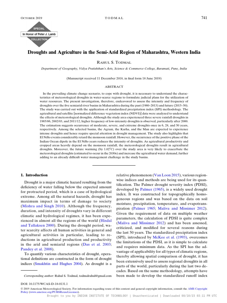 Wcas Wcas D 18 0131 - 1 | PDF | Drought | Precipitation
