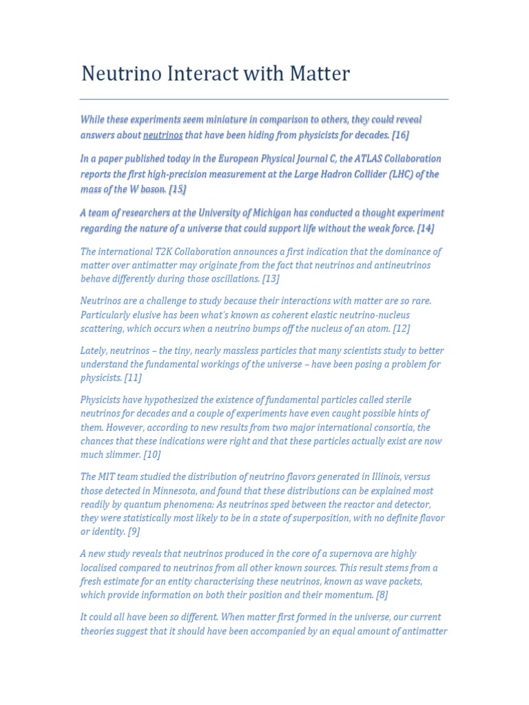 The Combining Nature of Neutrinos | PDF | Neutrino | Particle Physics