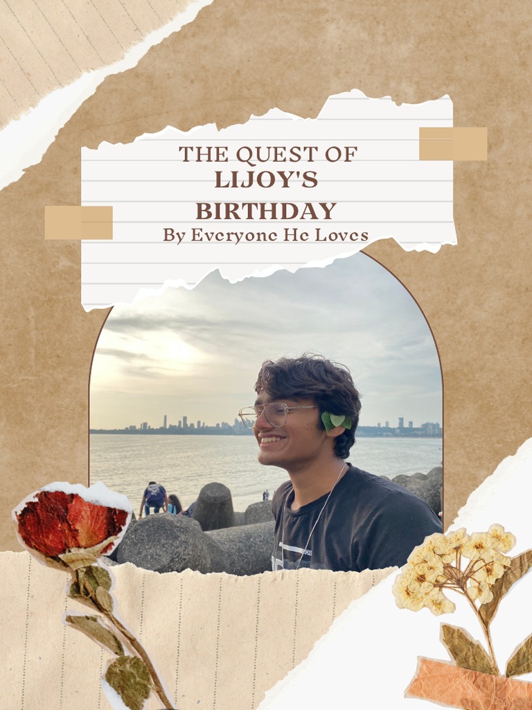 Brown Scrapbook Clasic Project History Cover A4 Document | PDF