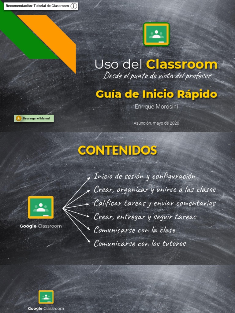 Guía Rápida para Profesores en Classroom | PDF