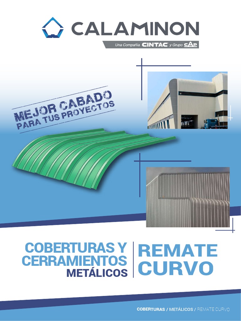 Calaminon Cobertura Metalica Remate Curvo | PDF