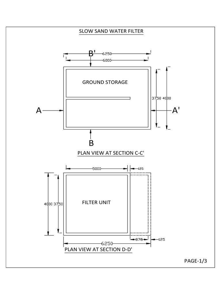 Slow Sand Filter DWG | PDF