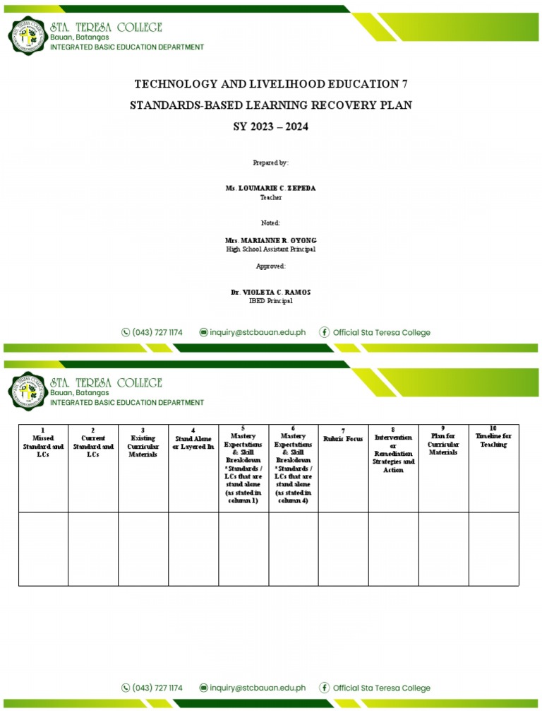Sample SLRP Filipino8 Sy23 24 | PDF