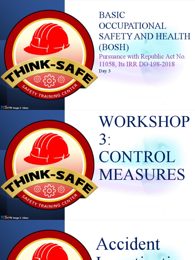 BOSH D3 Final | PDF | Occupational Safety And Health | Safety