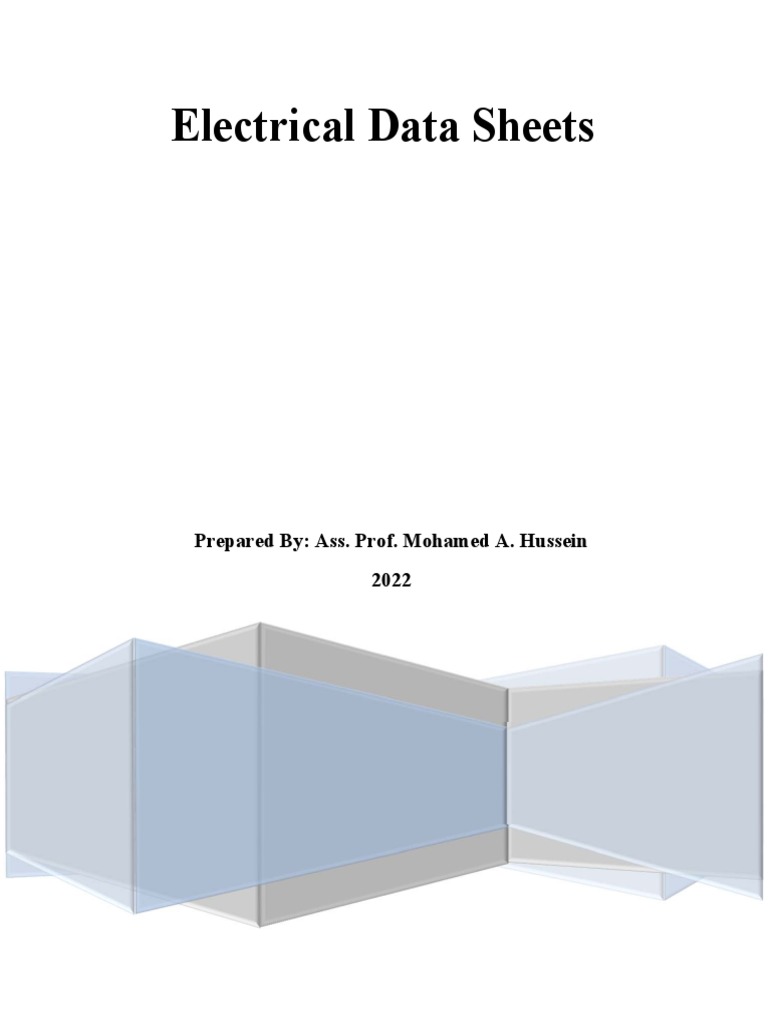 Electrical Data Sheets | PDF