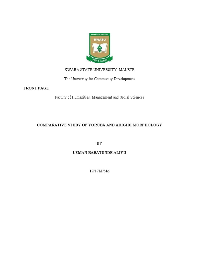 My Chapter 2 | PDF | Word | Morphology (Linguistics)