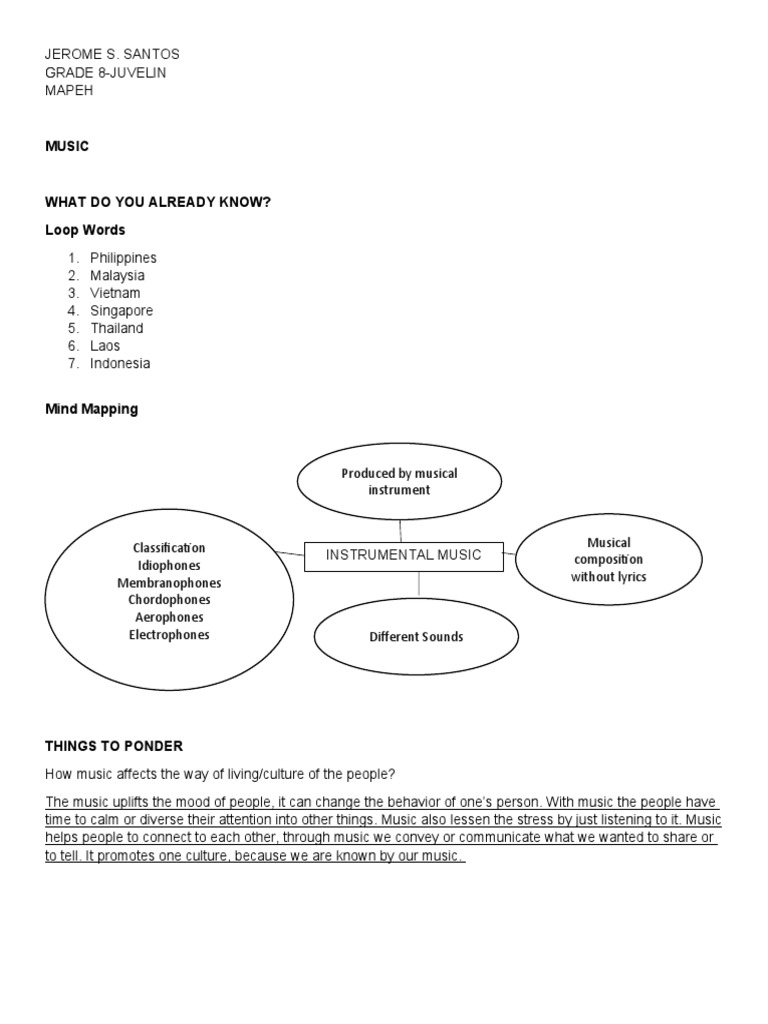 JEROME S. SANTOS - MAPEH Quarter 1-Module 1 | PDF