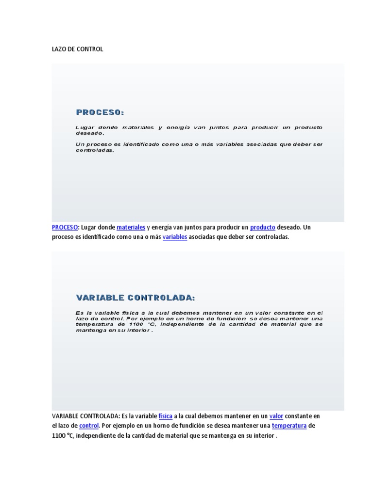 Lazo de Control | PDF