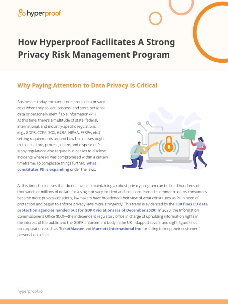 How Hyperproof Facilitates A Strong Privacy Risk Management Program ...