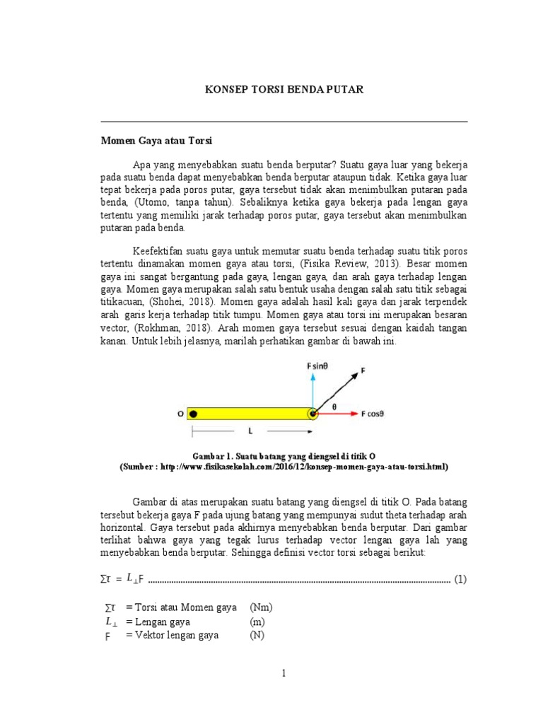 Konsep Torsi Benda Putar | PDF