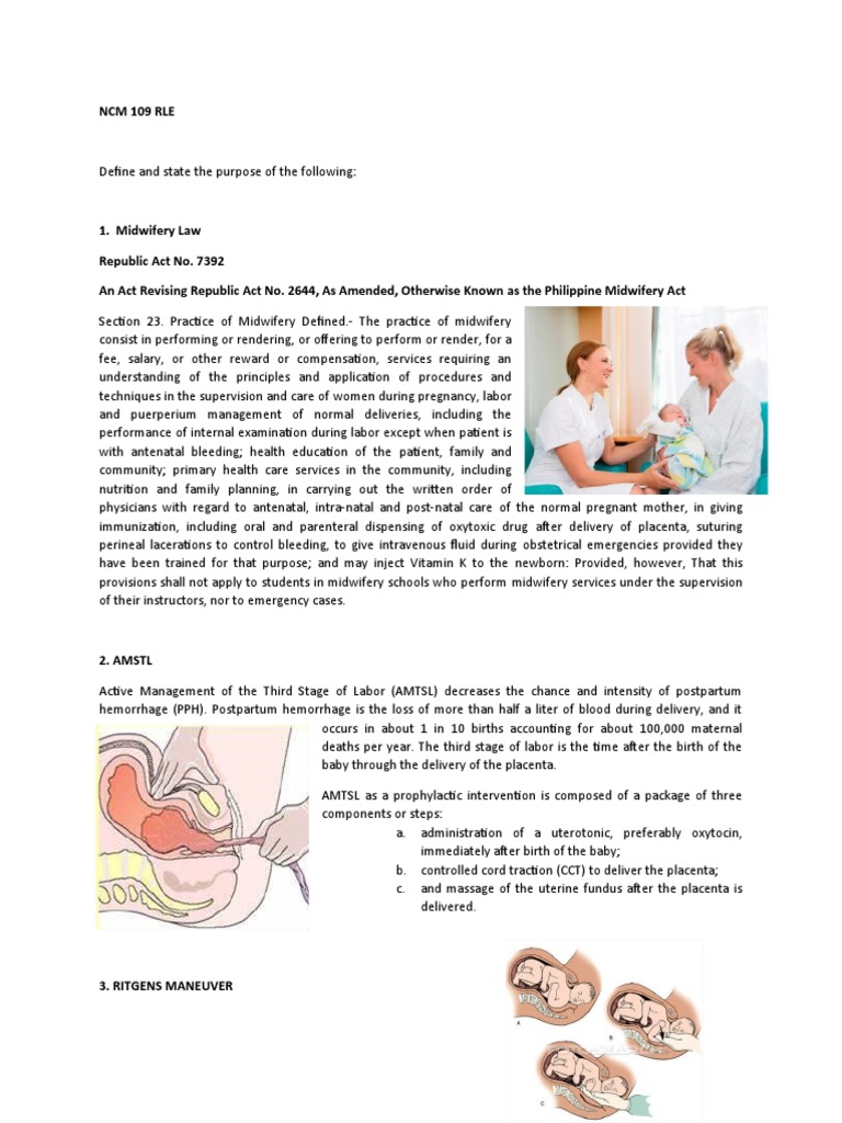 NCM-109-RLE - DELIVERY ROOM ASSIGNMENT | PDF
