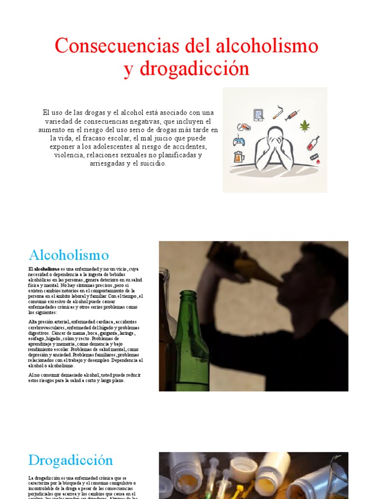 Consecuencias Del Alcoholismo y Drogadicción | PDF