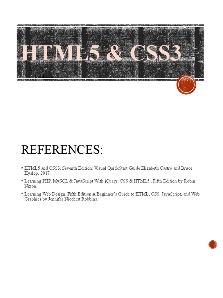 HTML5 & CSS3 | PDF