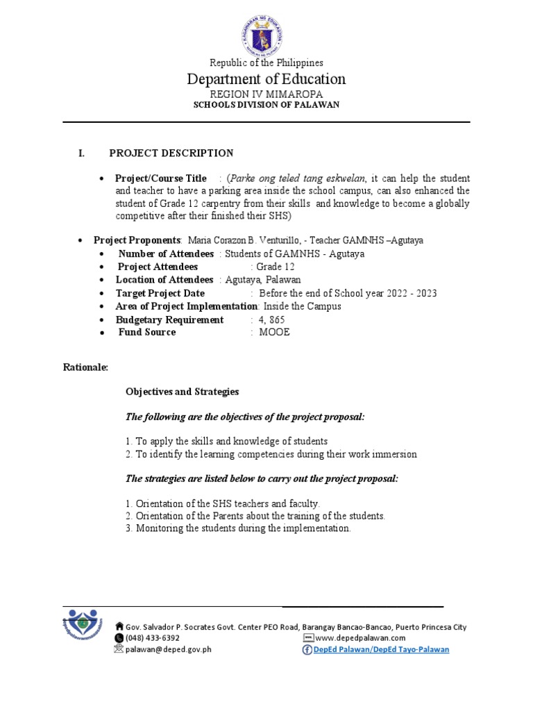 Project Proposal 2023 | PDF