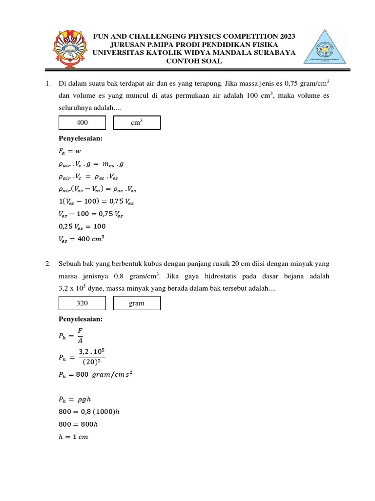 Contoh Soal FCP | PDF