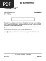 Cambridge IGCSE™: Combined Science 0653/61 | PDF | Question