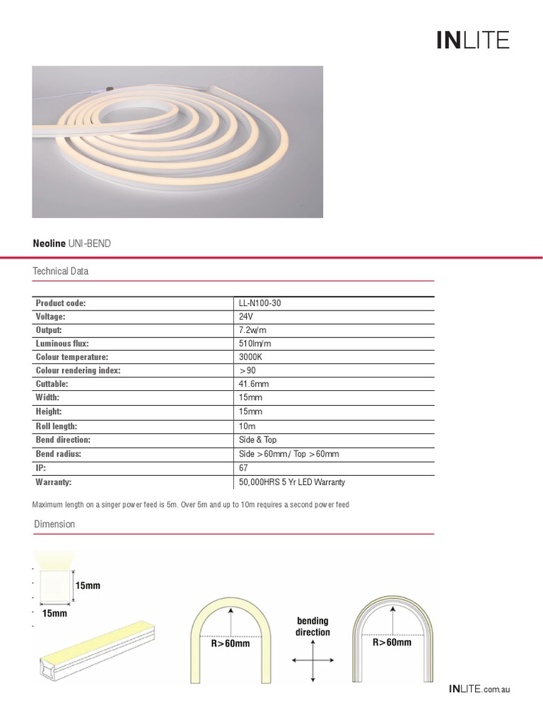 Neoline Unibend Datasheet | PDF | Computers | Technology & Engineering