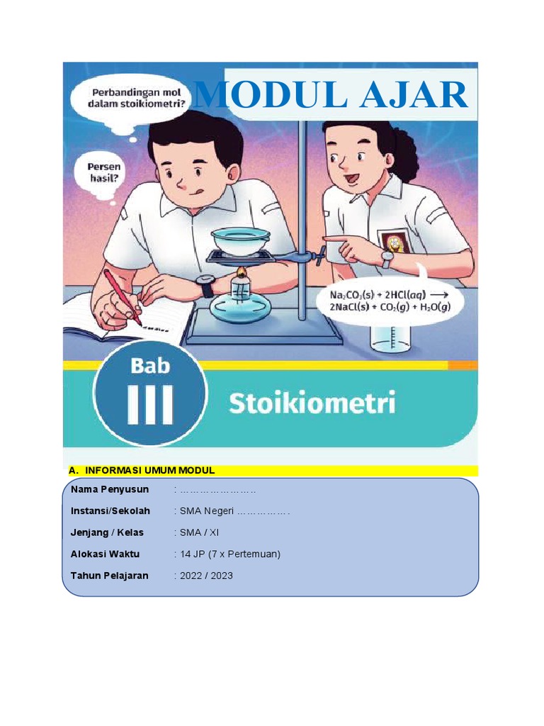 MA Bab III Stoikiometri | PDF