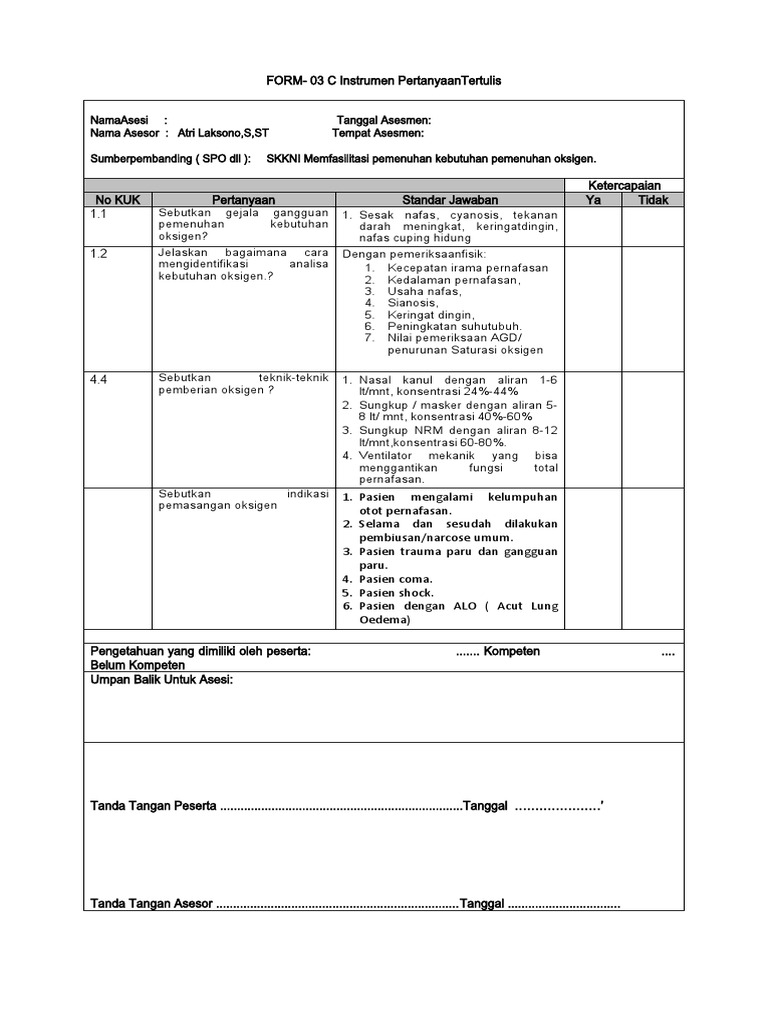 Form 03C Pertanyaan Tertulis | PDF
