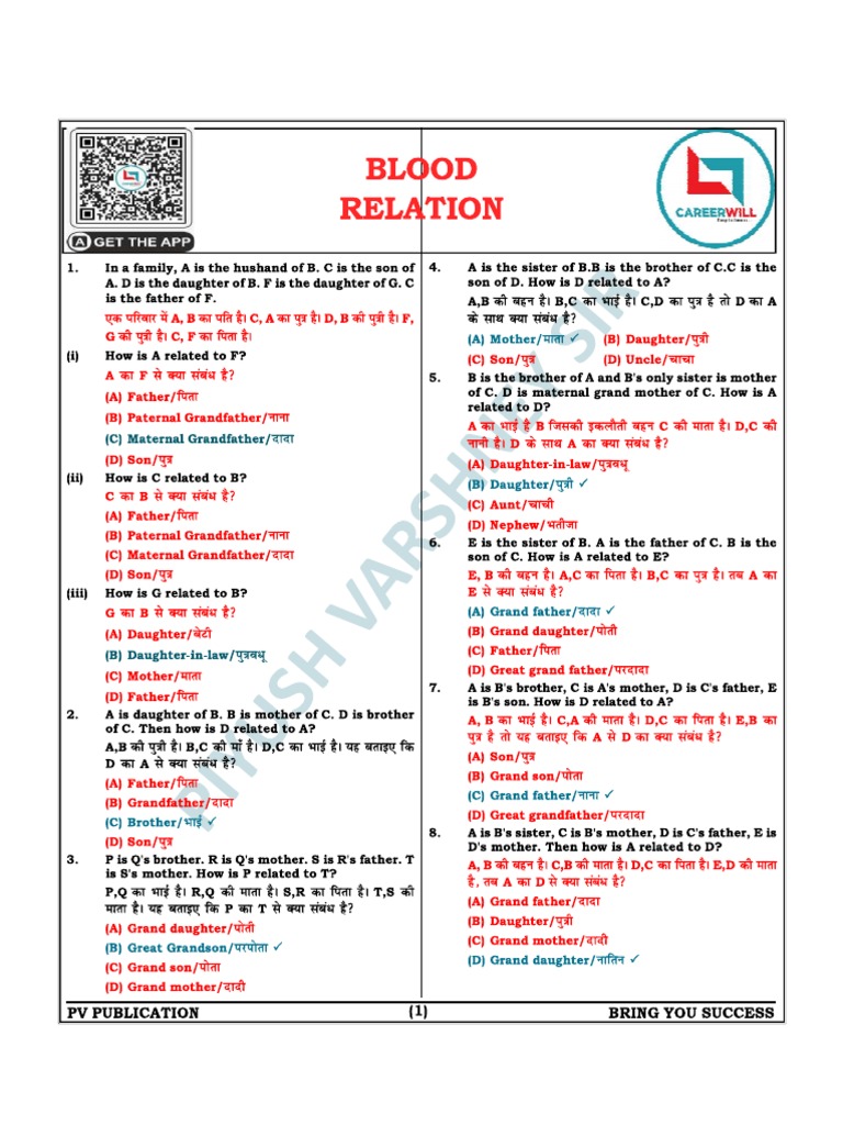 Blood Relation | PDF