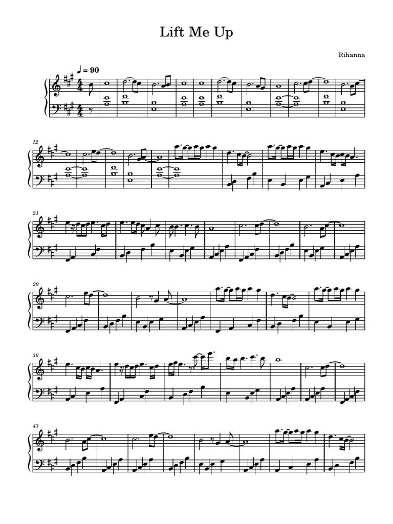 Rihanna - Lift Me Up | PDF