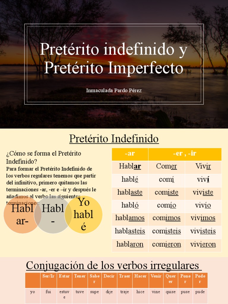 Pretérito Indefinido e Imperfecto | PDF