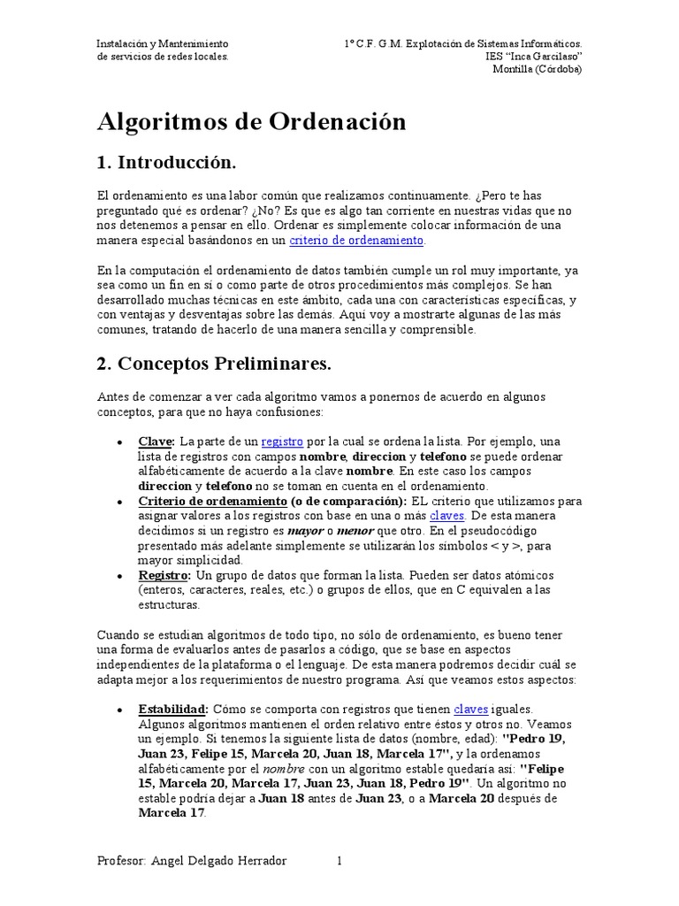 A Ordenar | PDF