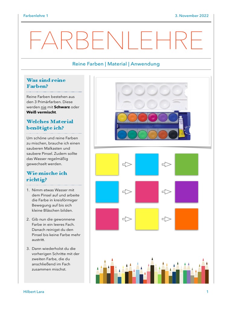 Farbenlehre 1 | PDF
