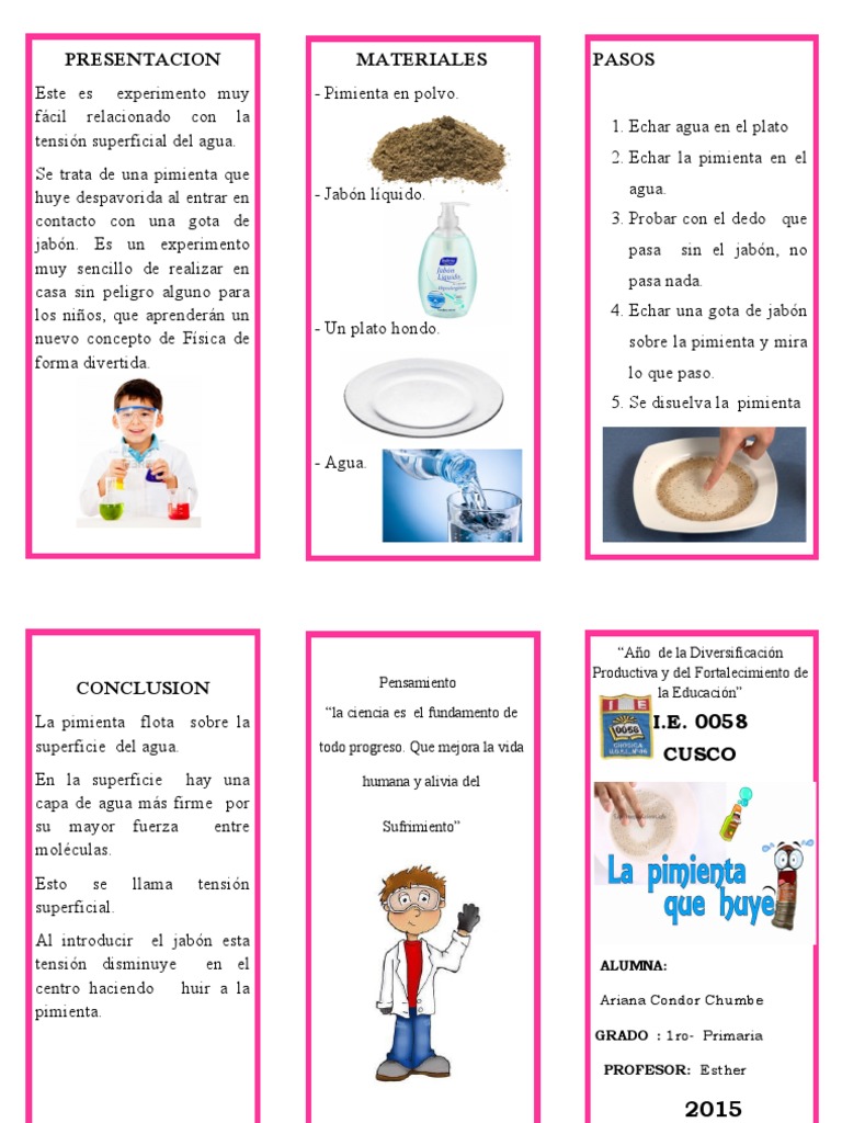 Triptico Pimienta Que Huye | PDF